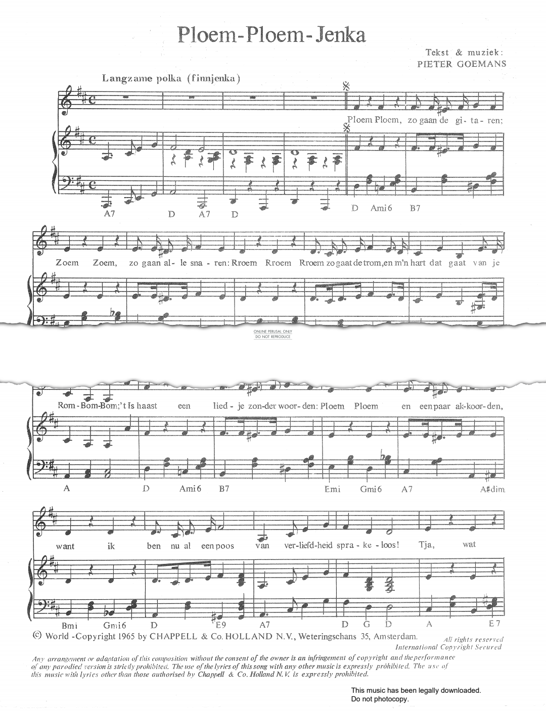 Ploem-Ploem-Jenka - sheet music by Trea Dobbs - fbd-45668 | notendownload