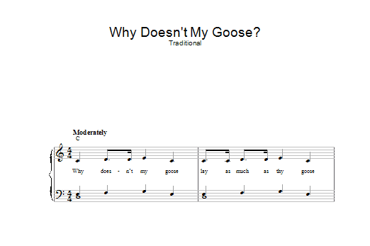 Why Doesn't My Goose - sheet music by Traditional - smd-32917 ...