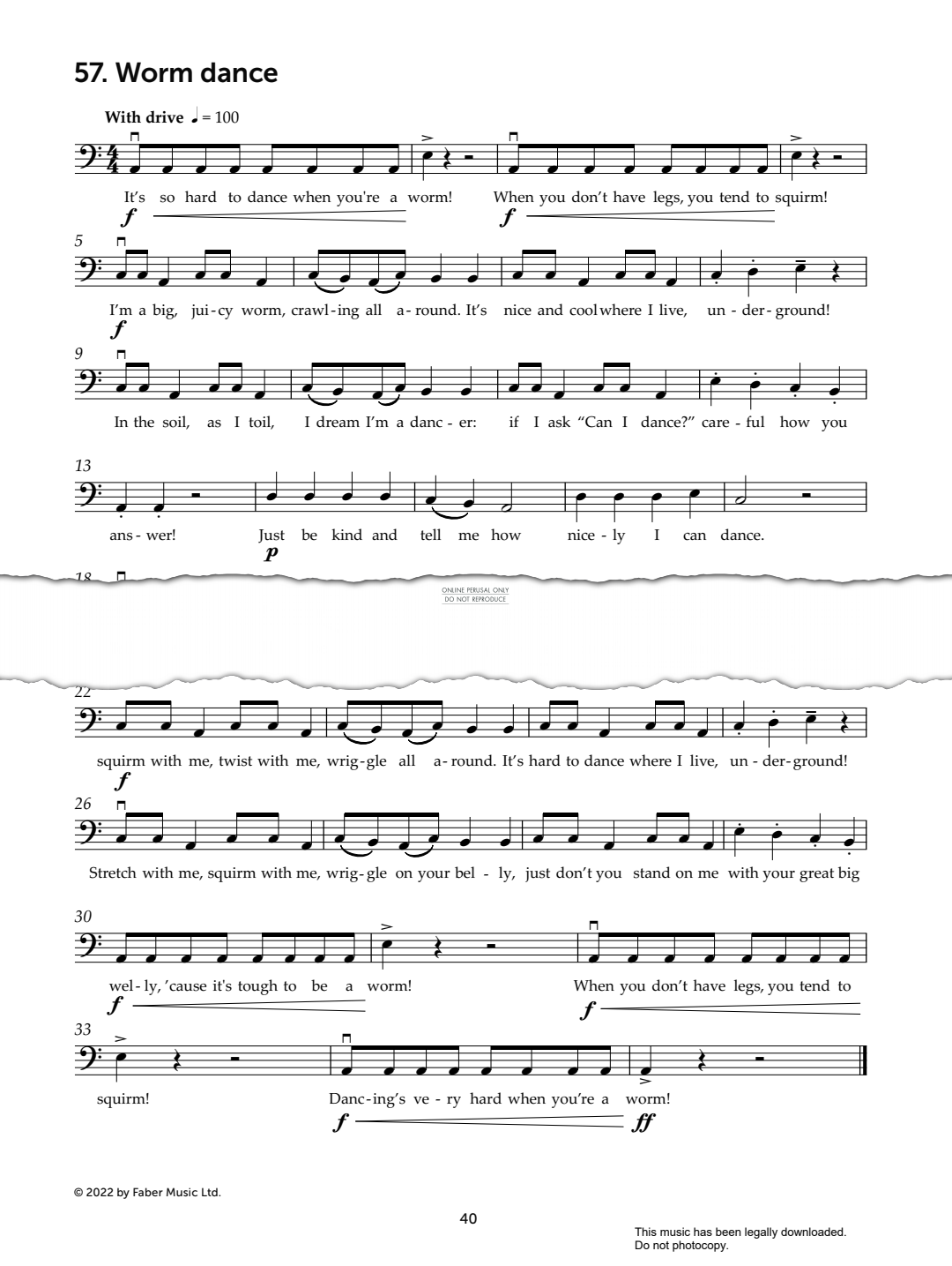 Worm Dance - sheet music by Mark Wilson - fbd-47810 | notendownload