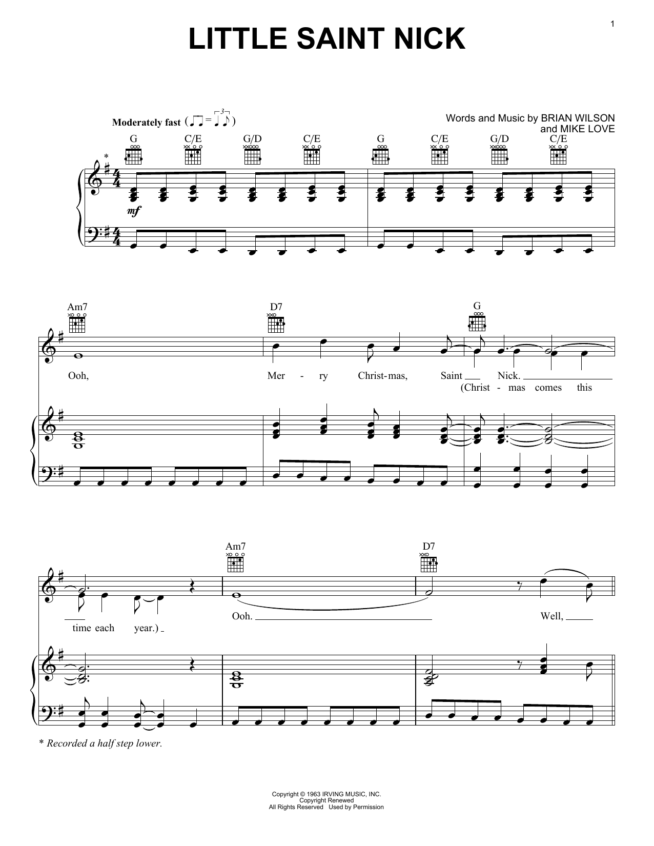 Little Saint Nick - Online Noten von The Beach Boys - smd-22213 ...