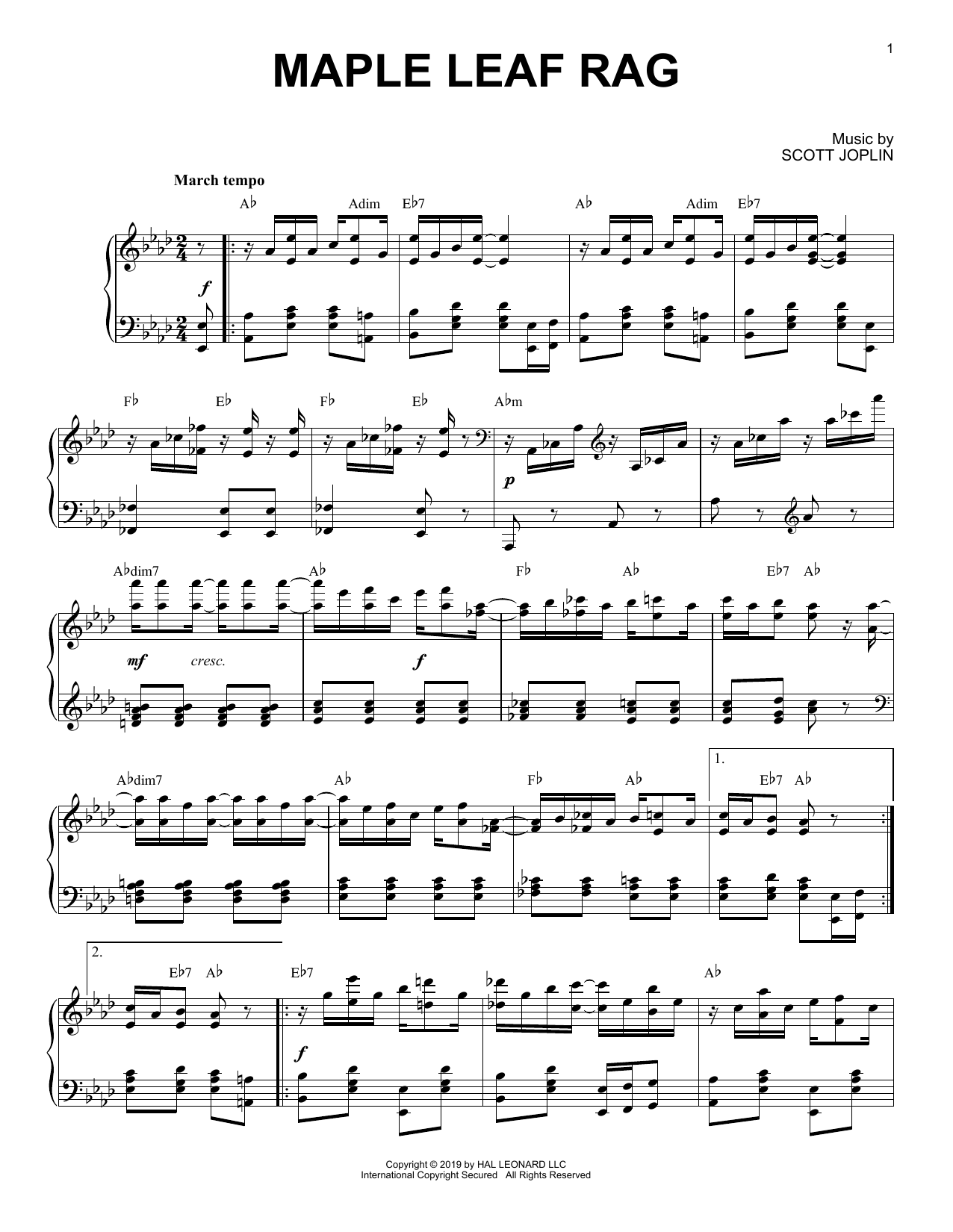 Maple Leaf Rag [Jazz version] - Online Noten von - smd-428977 ...