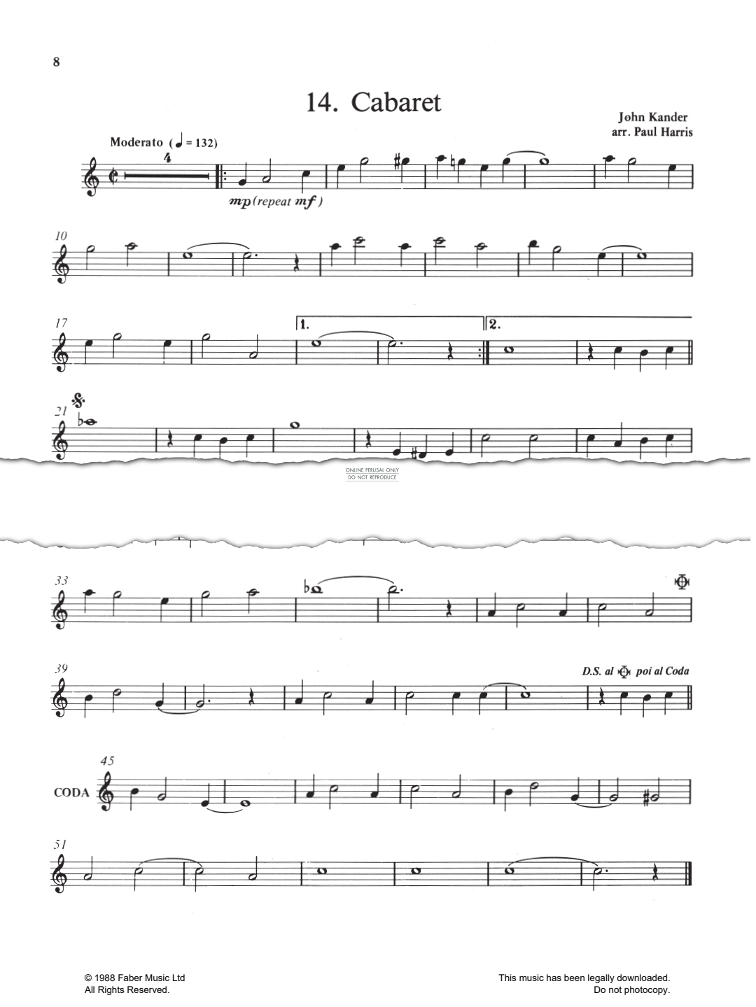 Cabaret - Noten von John Kander - fbd-49643 | notendownload