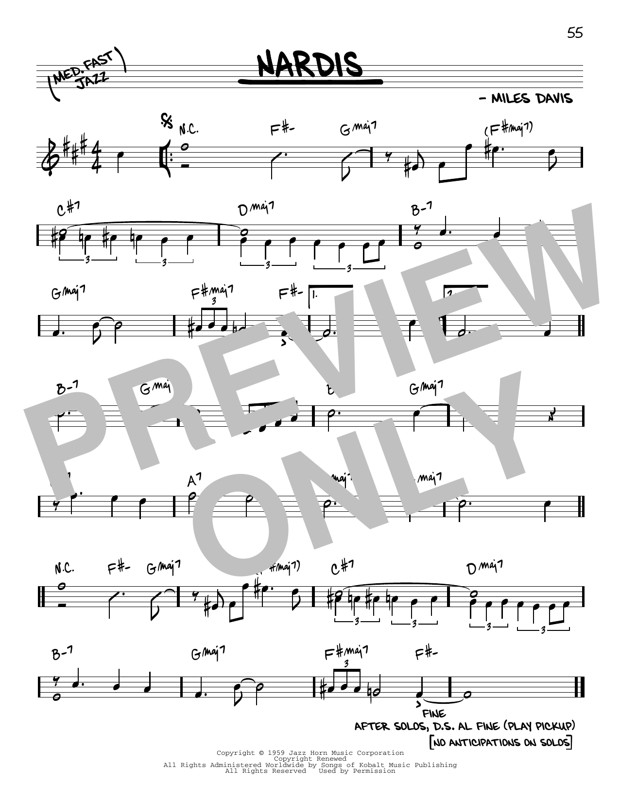 Nardis - Online Noten von Miles Davis, Bill Evans - smd-470135 | notendownload