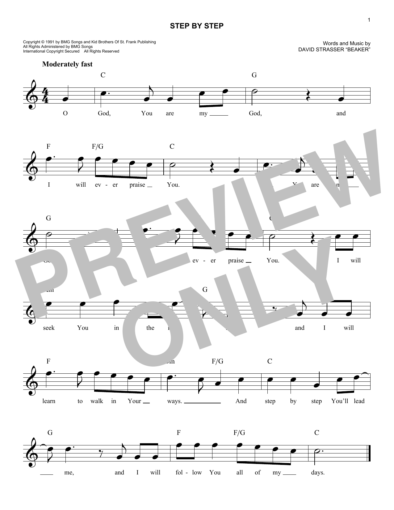 Step By Step - sheet music by Rich Mullins - smd-191598 | notendownload