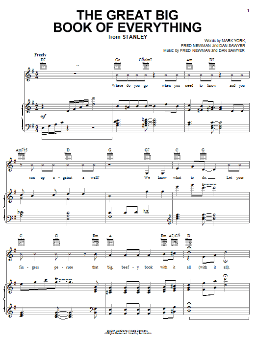 The Great Big Book Of Everything - sheet music by Mark York - smd-29380 ...