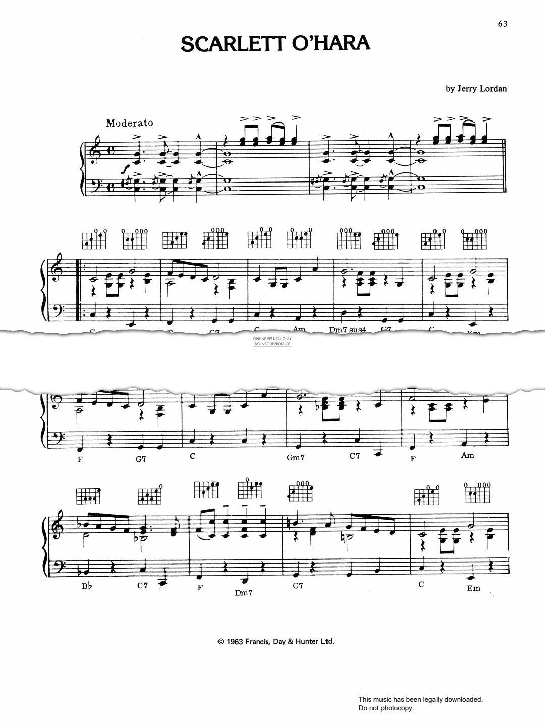 Scarlett O'Hara - sheet music by The Shadows - fbd-37853 | notendownload