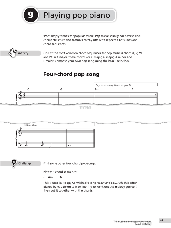 Four-Chord Pop Song - Noten von Heather Hammond - fbd-53980 | notendownload