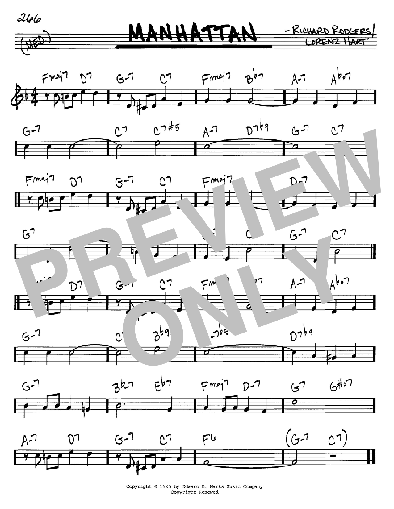 Manhattan - Online Noten von Rodgers & Hart - smd-60767 | notendownload