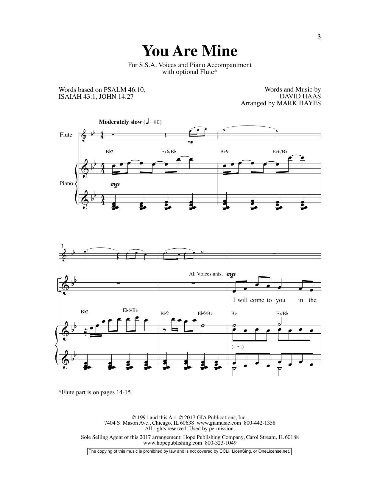 You Are Mine - Online Noten von - smd-412943 | notendownload