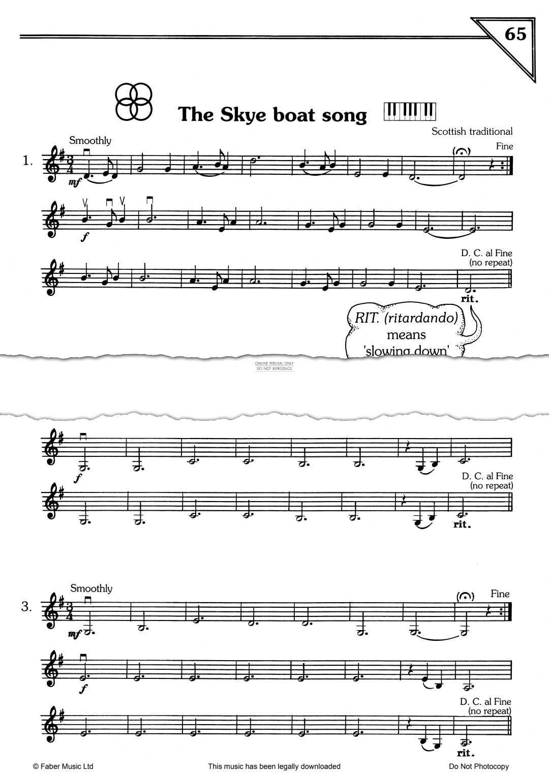 Skye Boat Song - sheet music by Traditional - fbd-1821 | notendownload