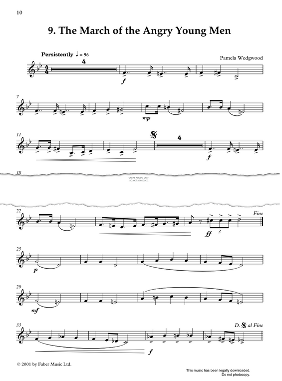 The March Of The Angry Young Men - sheet music by Pam Wedgwood - fbd ...