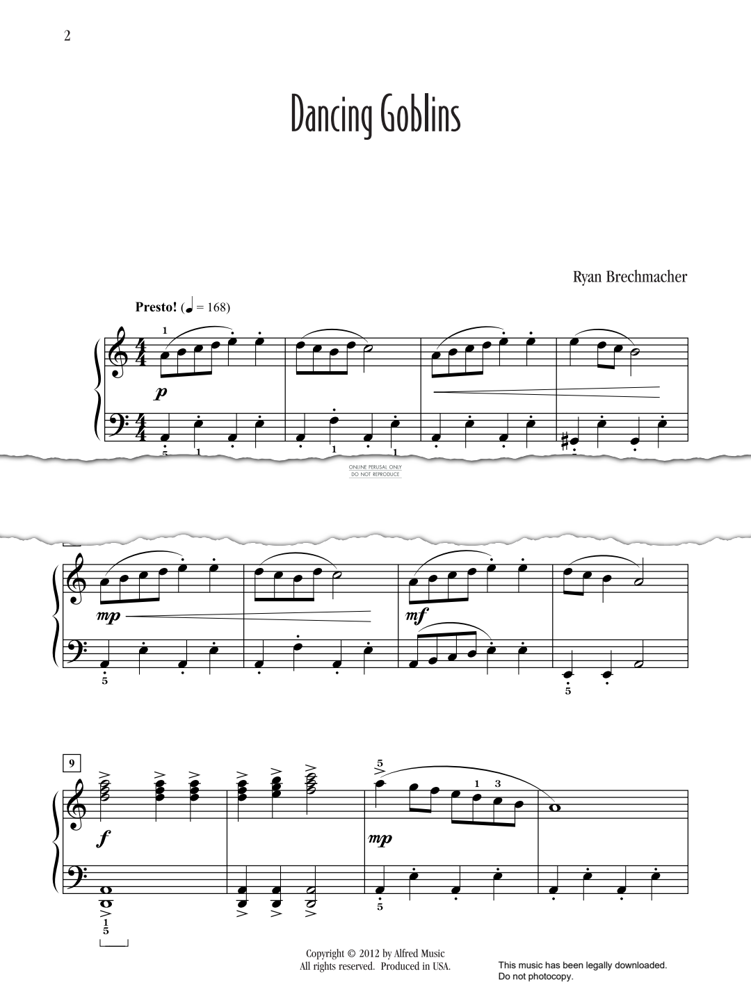 Dancing Goblins (Ryan Brechmacher) | Sheet Music: Piano | PDF Download