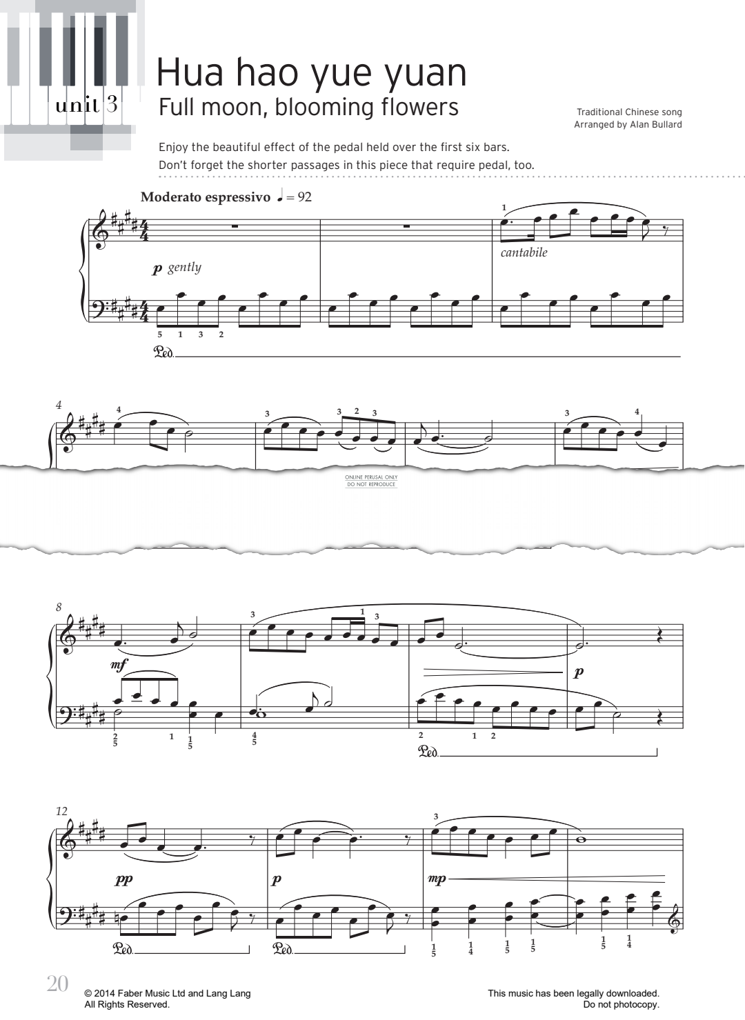 Hua Hao Yue Yuan (Full Moon, Blooming Flowers) - Noten von Chinese ...