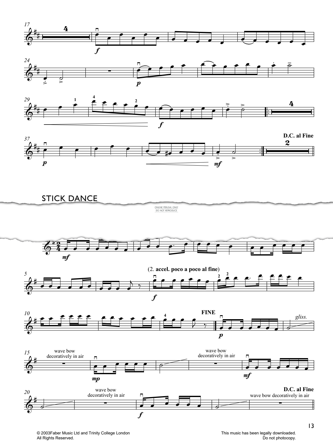 Stick Dance - sheet music by Traditional - fbd-50621 | notendownload