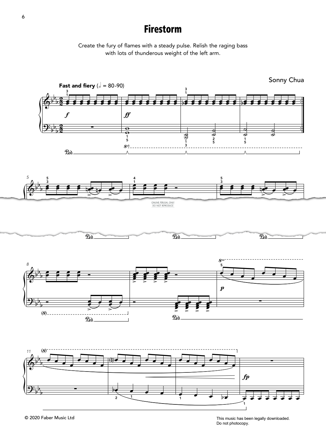 Firestorm - sheet music by Sonny Chua - fbd-41787 | notendownload