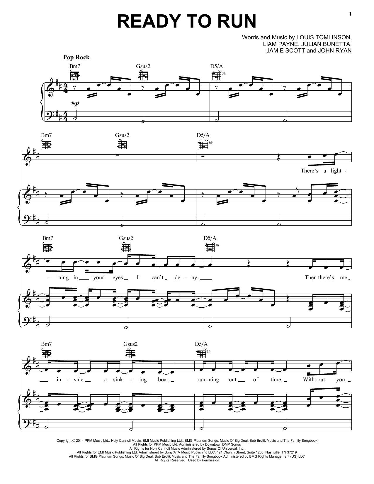 Ready To Run - Online Noten von One Direction - smd-157517 | notendownload