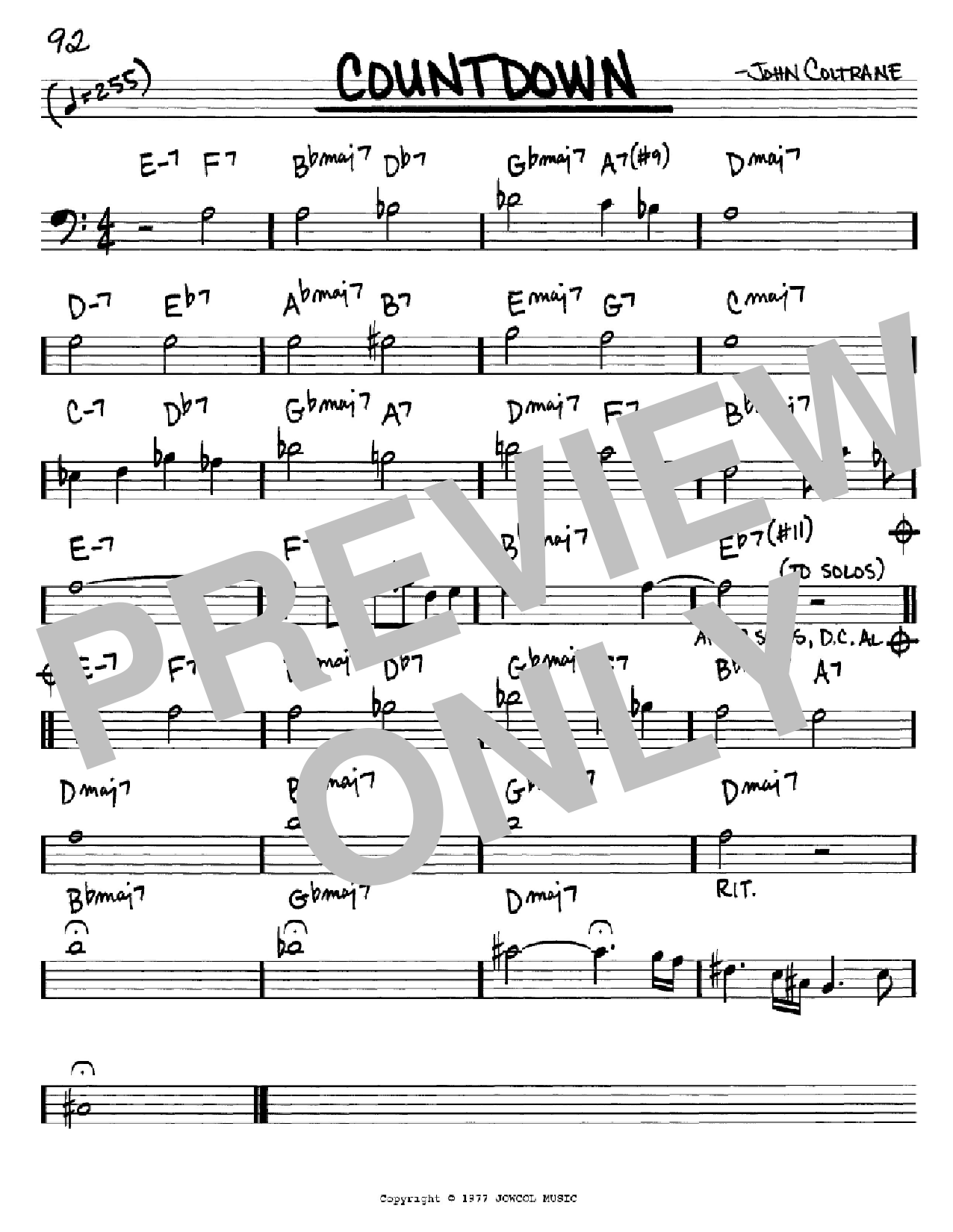 Countdown - sheet music by John Coltrane - smd-434310 | notendownload