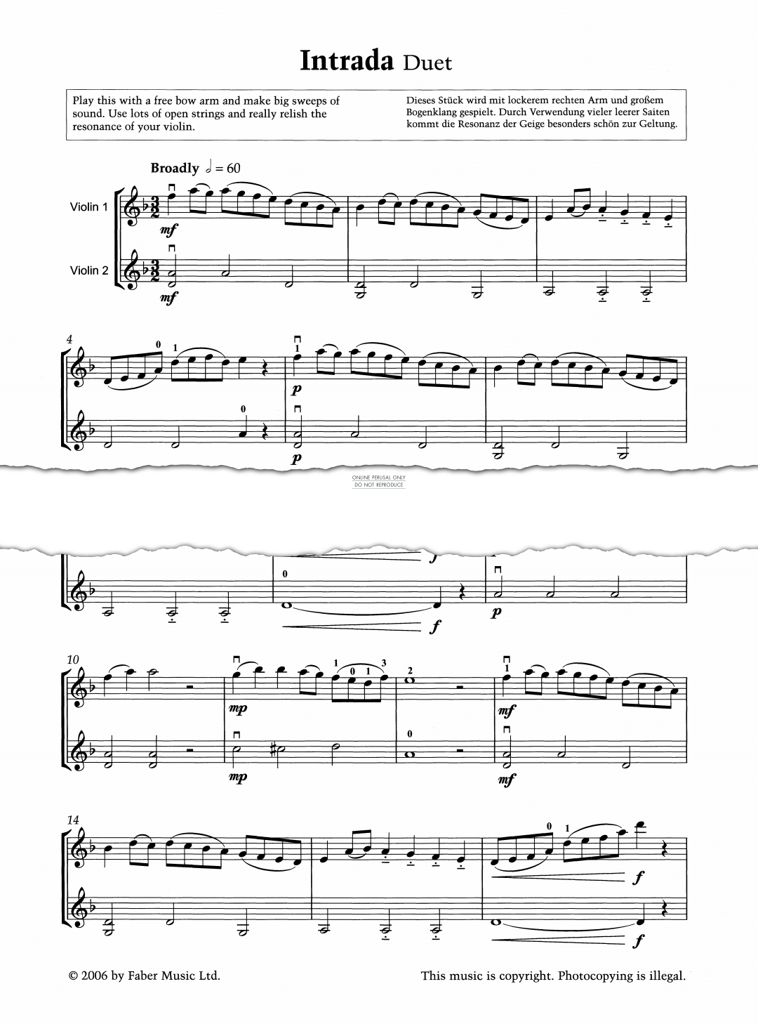 Intrada (Mary Cohen) | Sheet Music: Violin | PDF Download