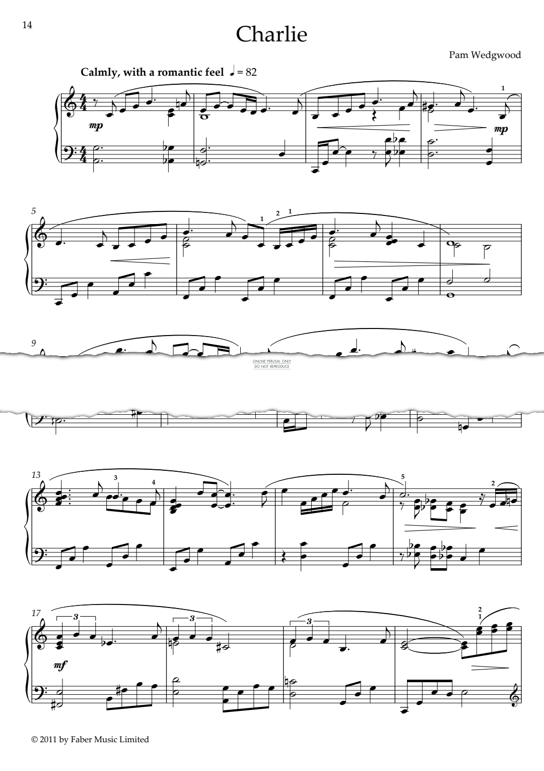 Charlie - sheet music by Pam Wedgwood - fbd-11024 | notendownload