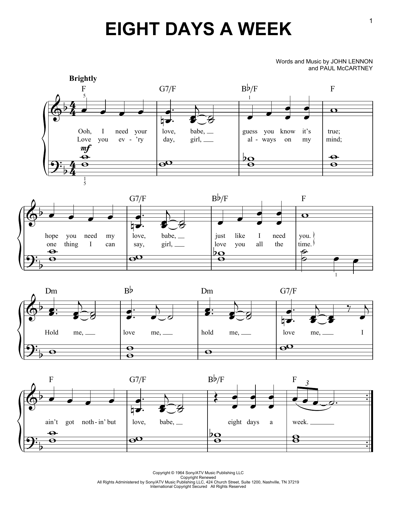 Eight Days A Week - Online Noten von The Beatles - smd-77725 ...