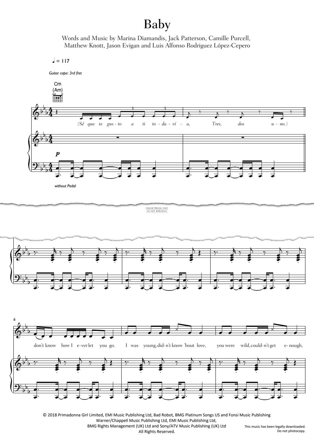 Baby - Noten von Clean Bandit - fbd-35385 | notendownload