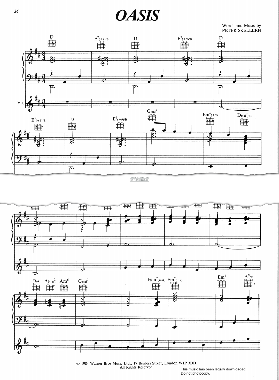 Oasis - Noten von Oasis - fbd-45537 | notendownload Oasis - Noten von Oasis - fbd-45537 | notendownload