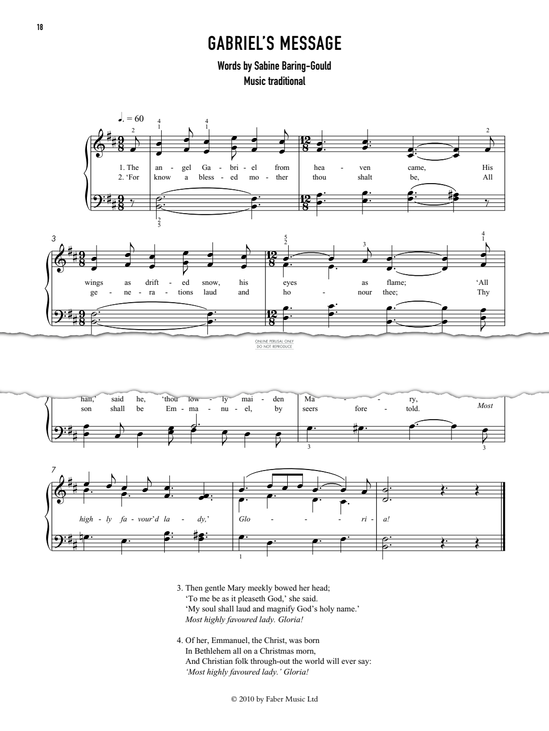 Gabriel's Message - sheet music by Sabine Baring-Gould - fbd-8251 ...