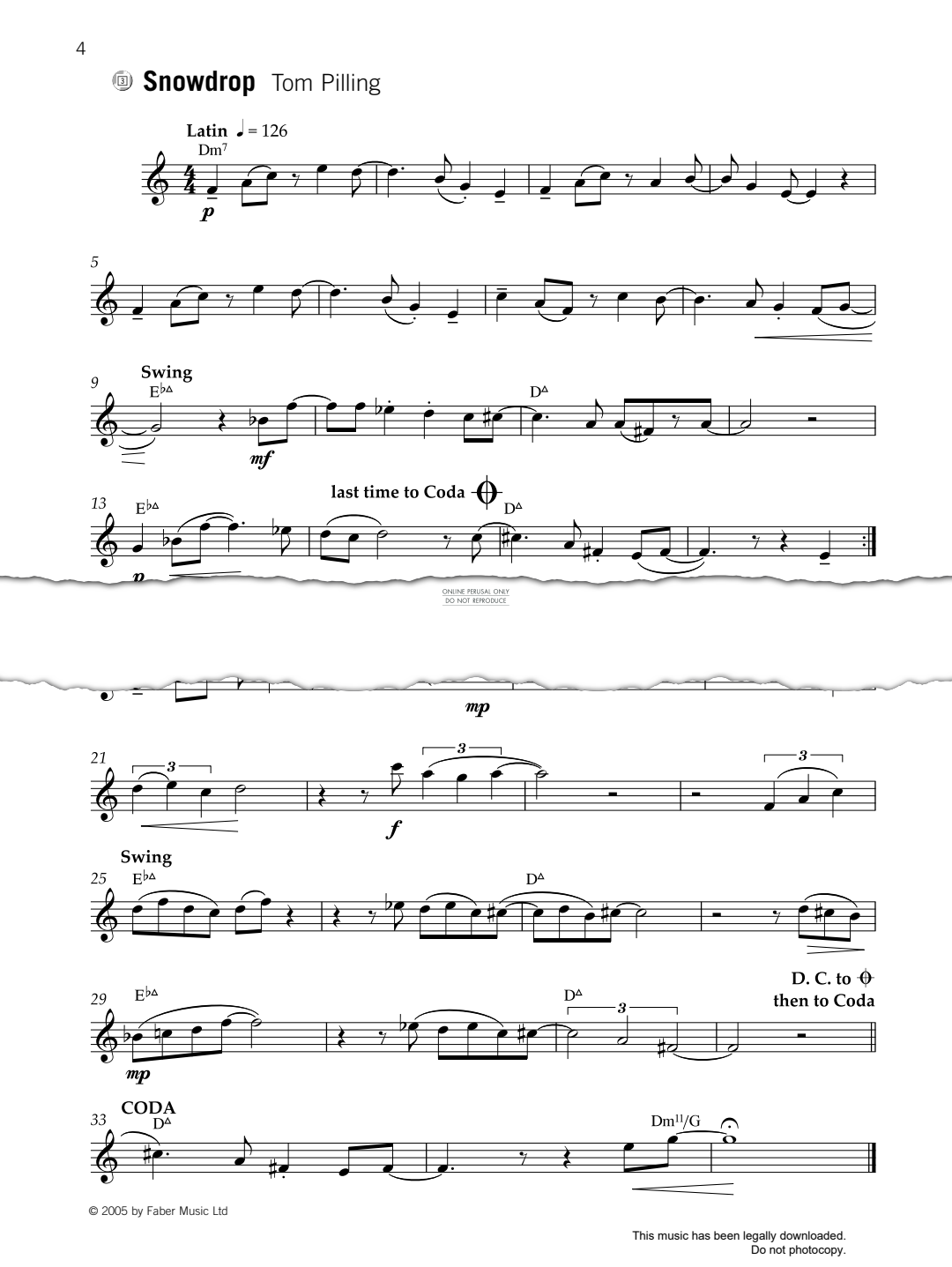 Snowdrop (Tom Pilling) | Sheet Music: Flute | PDF Download