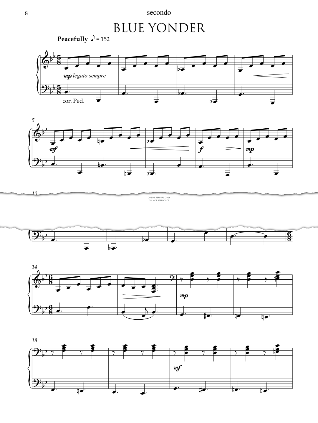 Blue Yonder - sheet music by Pam Wedgwood - fbd-7893 | notendownload