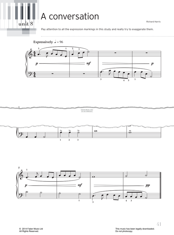 A Conversation - sheet music by Richard Harris - fbd-45357 | notendownload