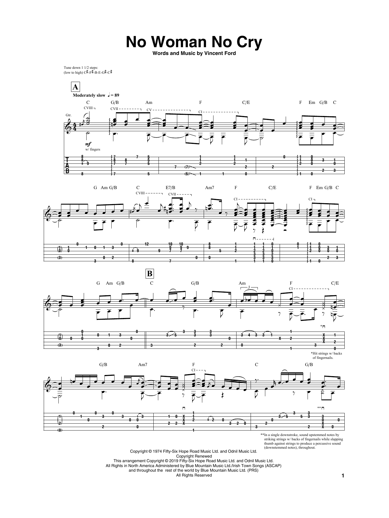 No Woman No Cry - Online Noten von Igor Presnyakov - smd-407181 ...
