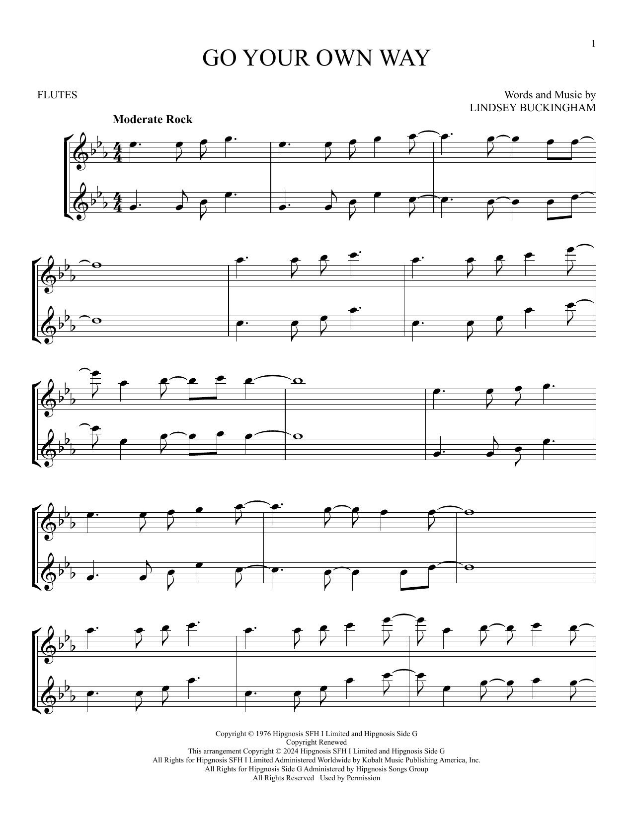 Go Your Own Way - sheet music by Fleetwood Mac - smd-1718653 | notendownload