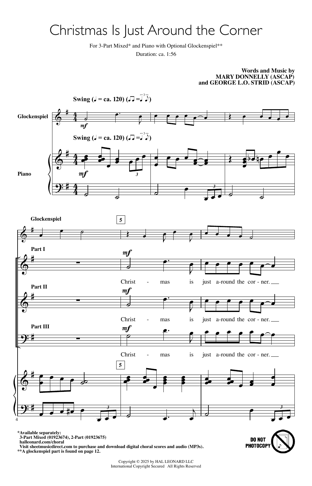 Christmas Is Just Around The Corner (Mary Donnelly & George L.O. Strid ...