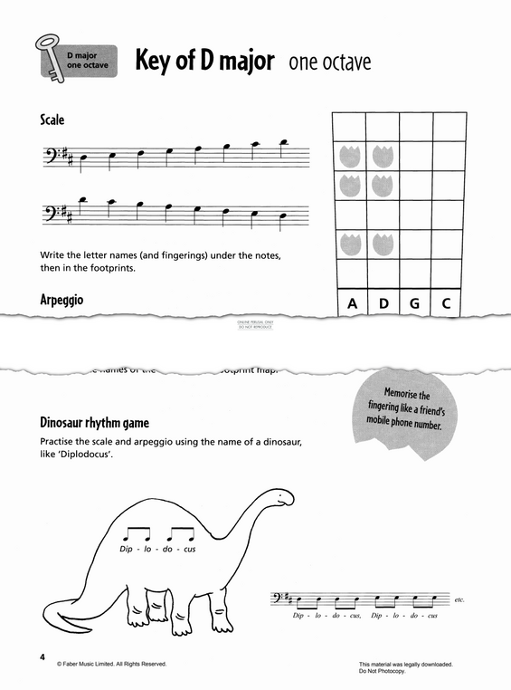 1 Octave Scales for Cello - sheet music by Mary Cohen - fbd-2148 ...