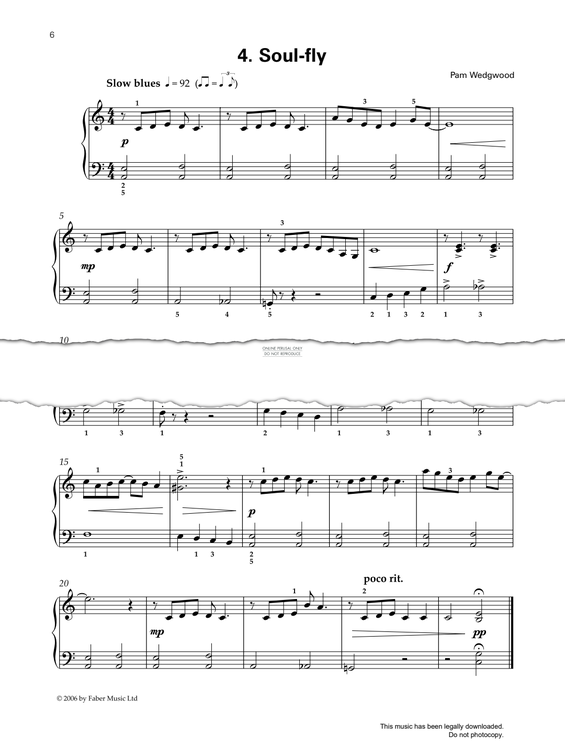 Soul-Fly (Pam Wedgwood) | Sheet Music: Piano | PDF Download