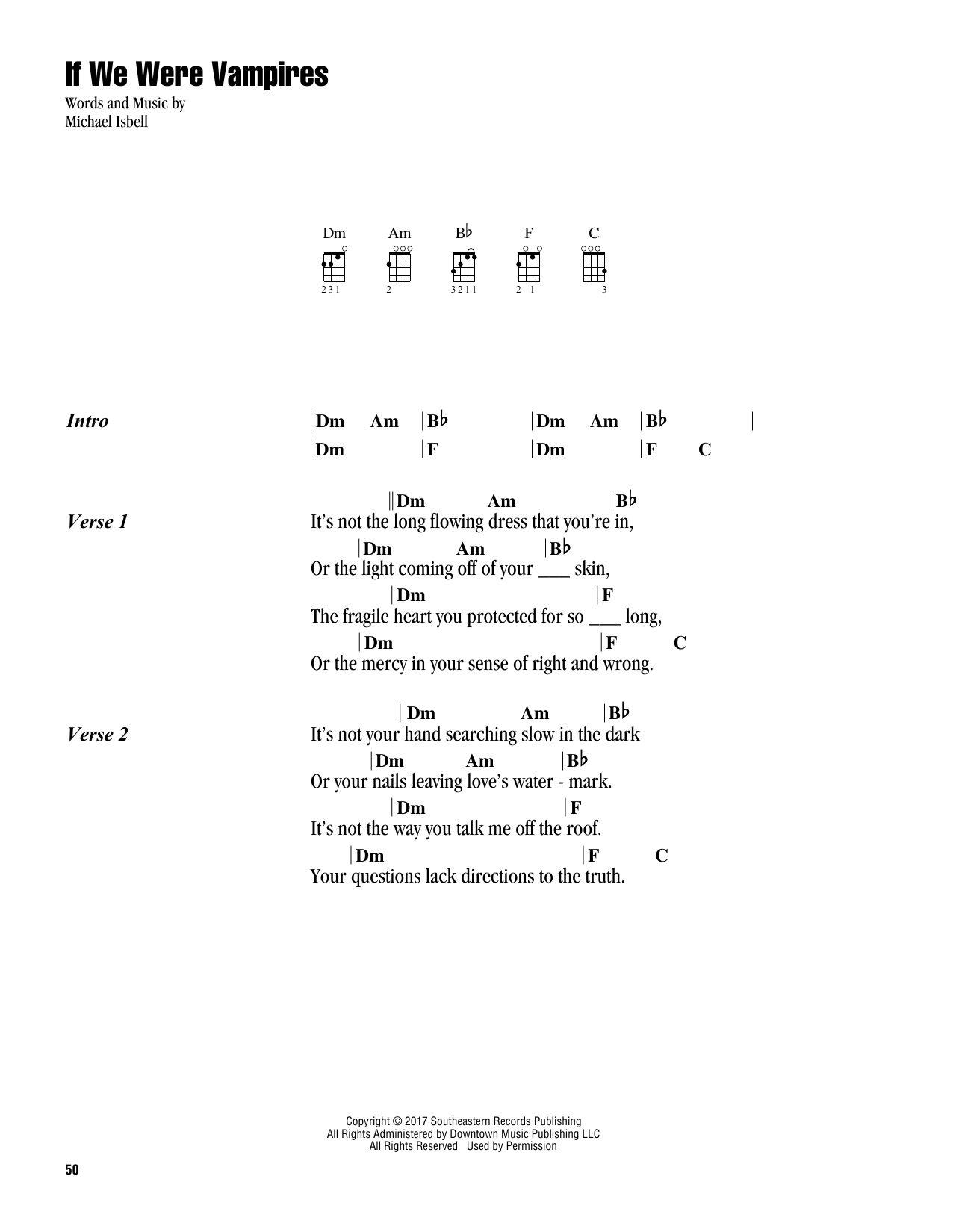 If We Were Vampires - sheet music by Jason Isbell and the 400 Unit - smd-417166 | notendownload