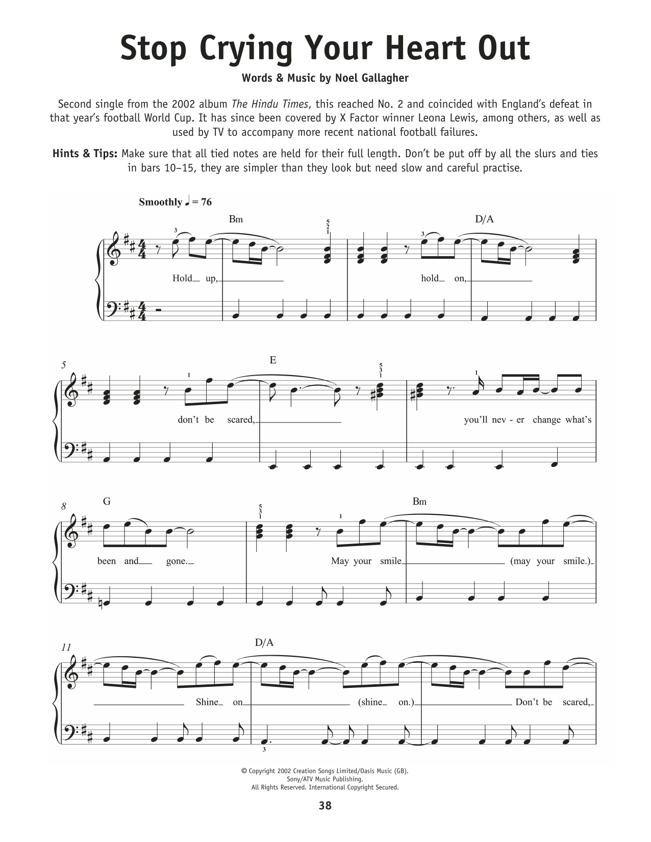 Stop Crying Your Heart Out - sheet music by Oasis - smd-1615120 ...