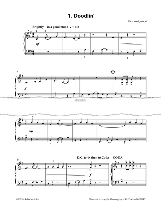 Doodlin' - Noten von Pam Wedgwood - fbd-52980 | notendownload