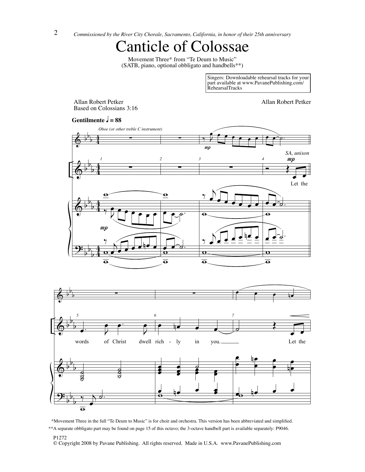 Canticle Of Colossae - sheet music by - smd-424173 | notendownload