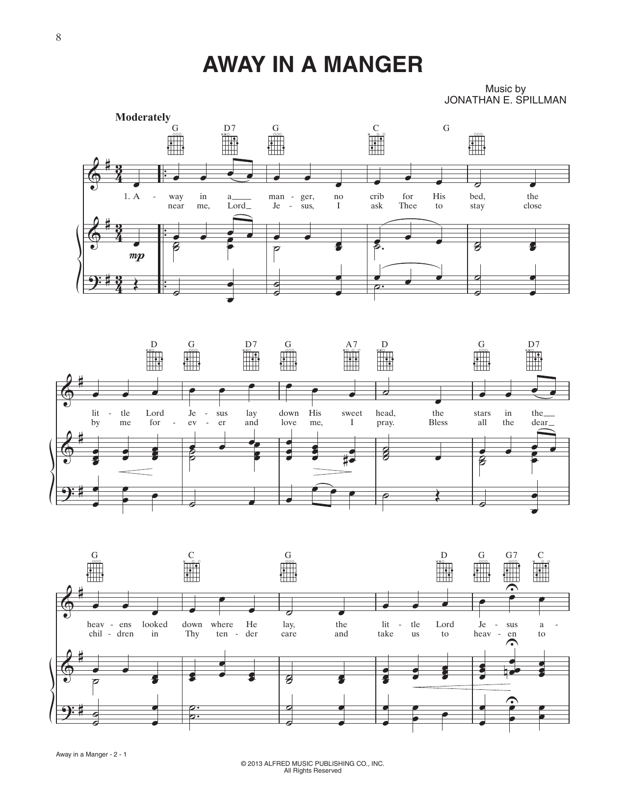 Away In A Manger - sheet music by - smd-1318281 | notendownload