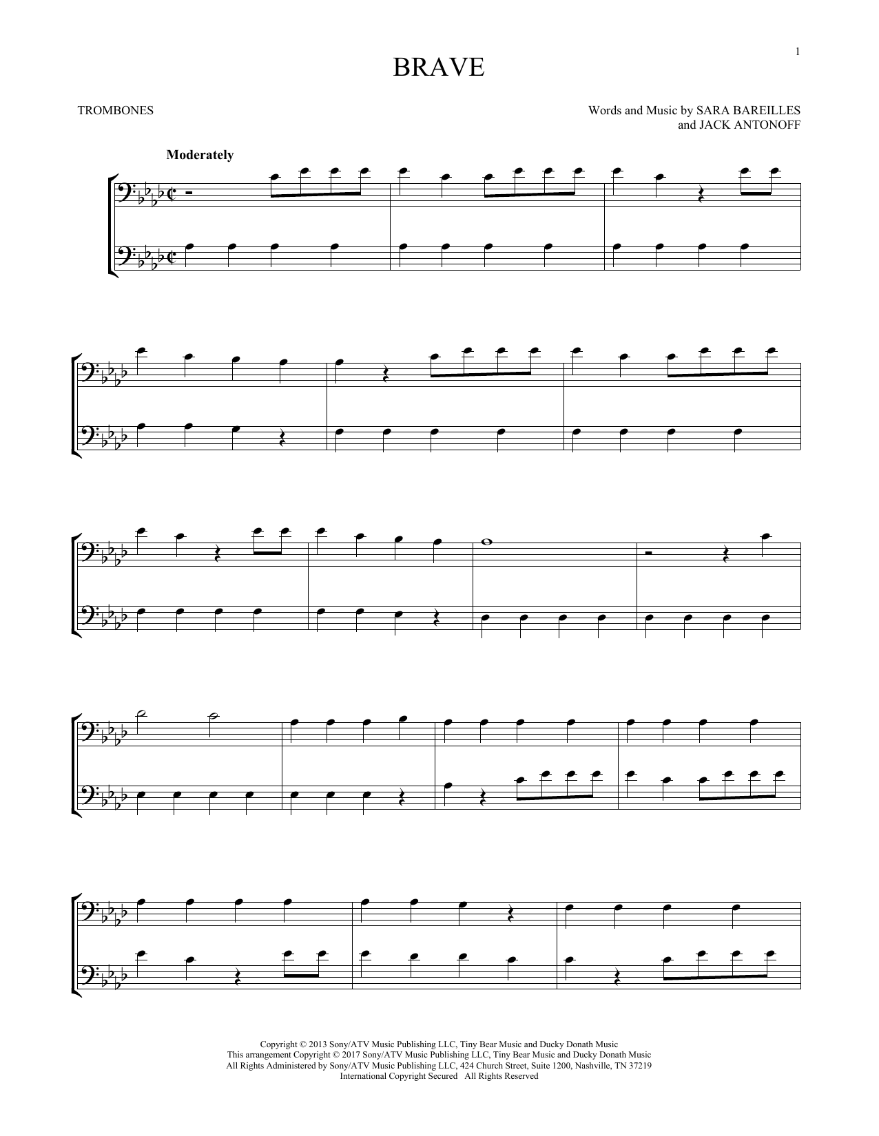 Brave - sheet music by Sara Bareilles - smd-253064 | notendownload