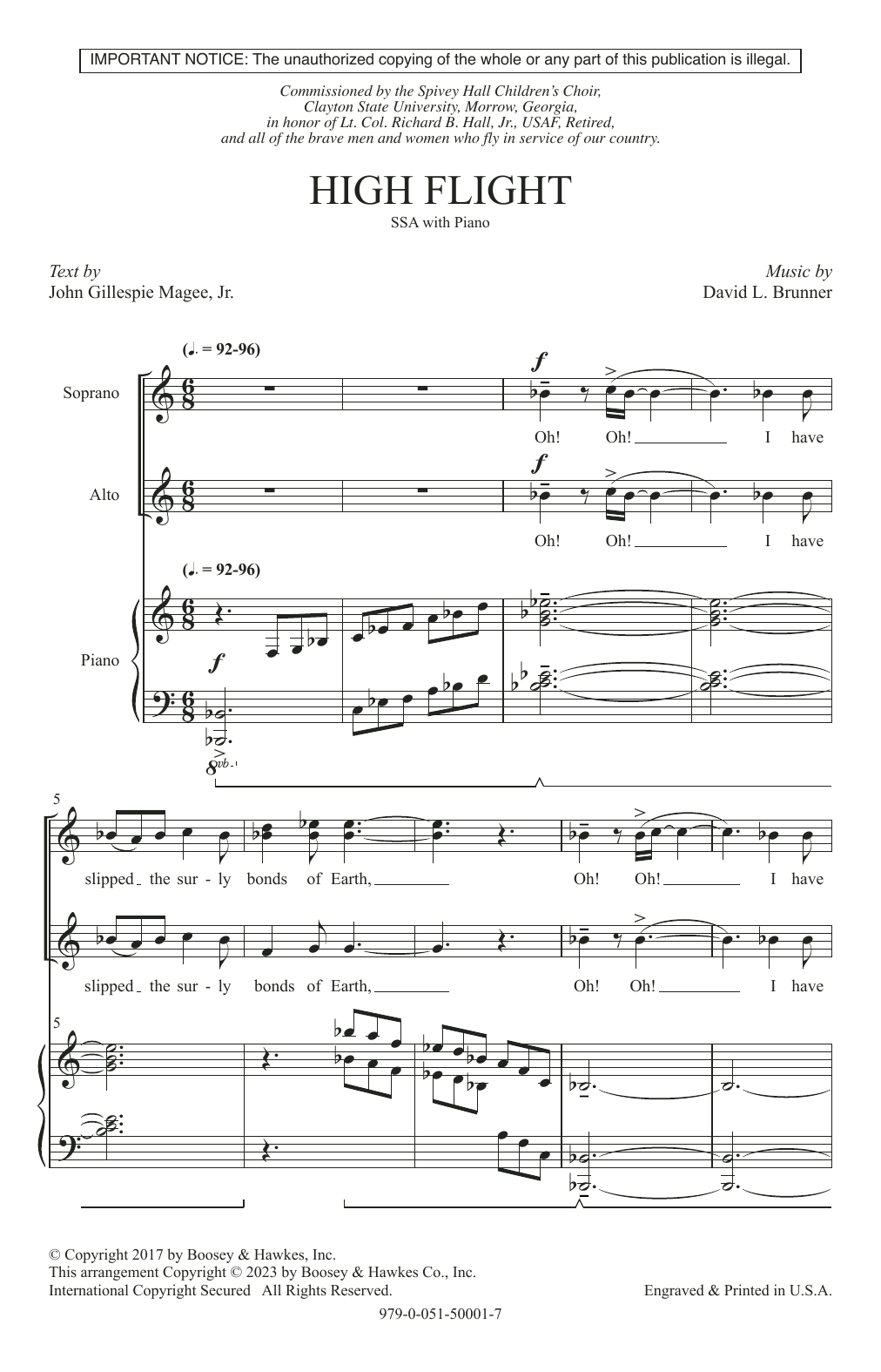 High Flight - sheet music by - smd-1425204 | notendownload