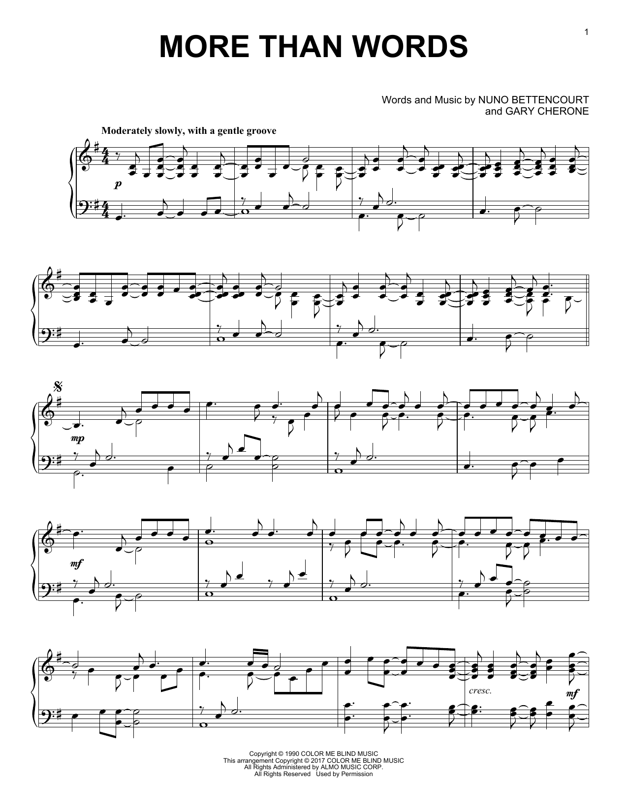 More Than Words - sheet music by Extreme - smd-178216 | notendownload