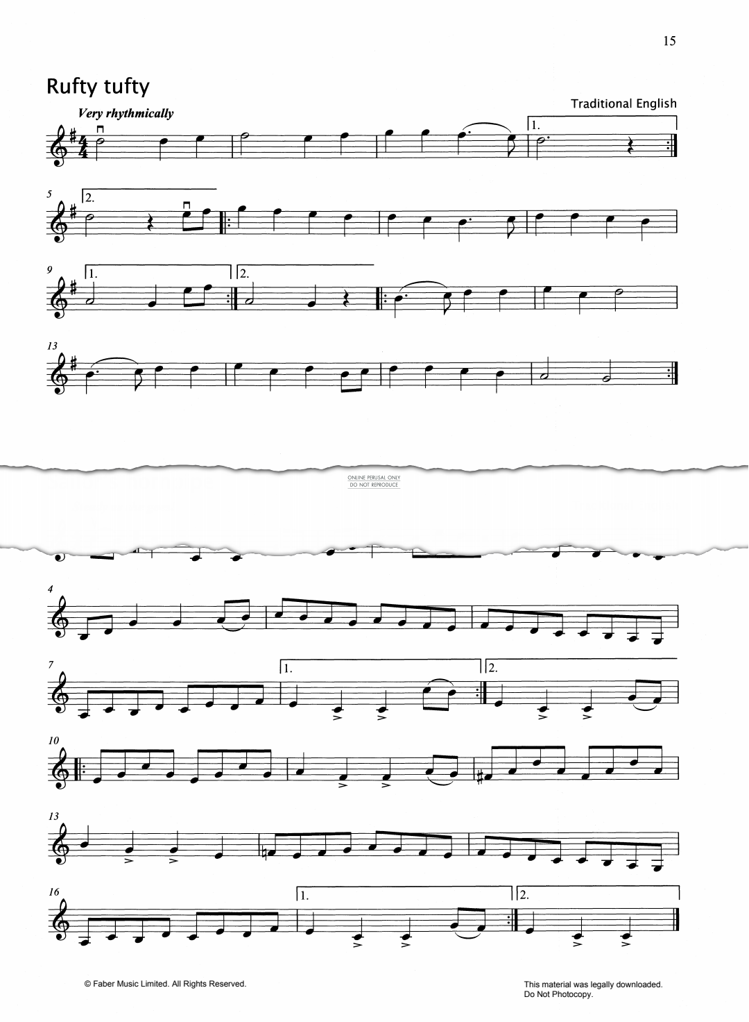 Rufty Tufty/Sailor's Hornpipe/Chestnut/The Flop-Eared Mule - Noten von ...