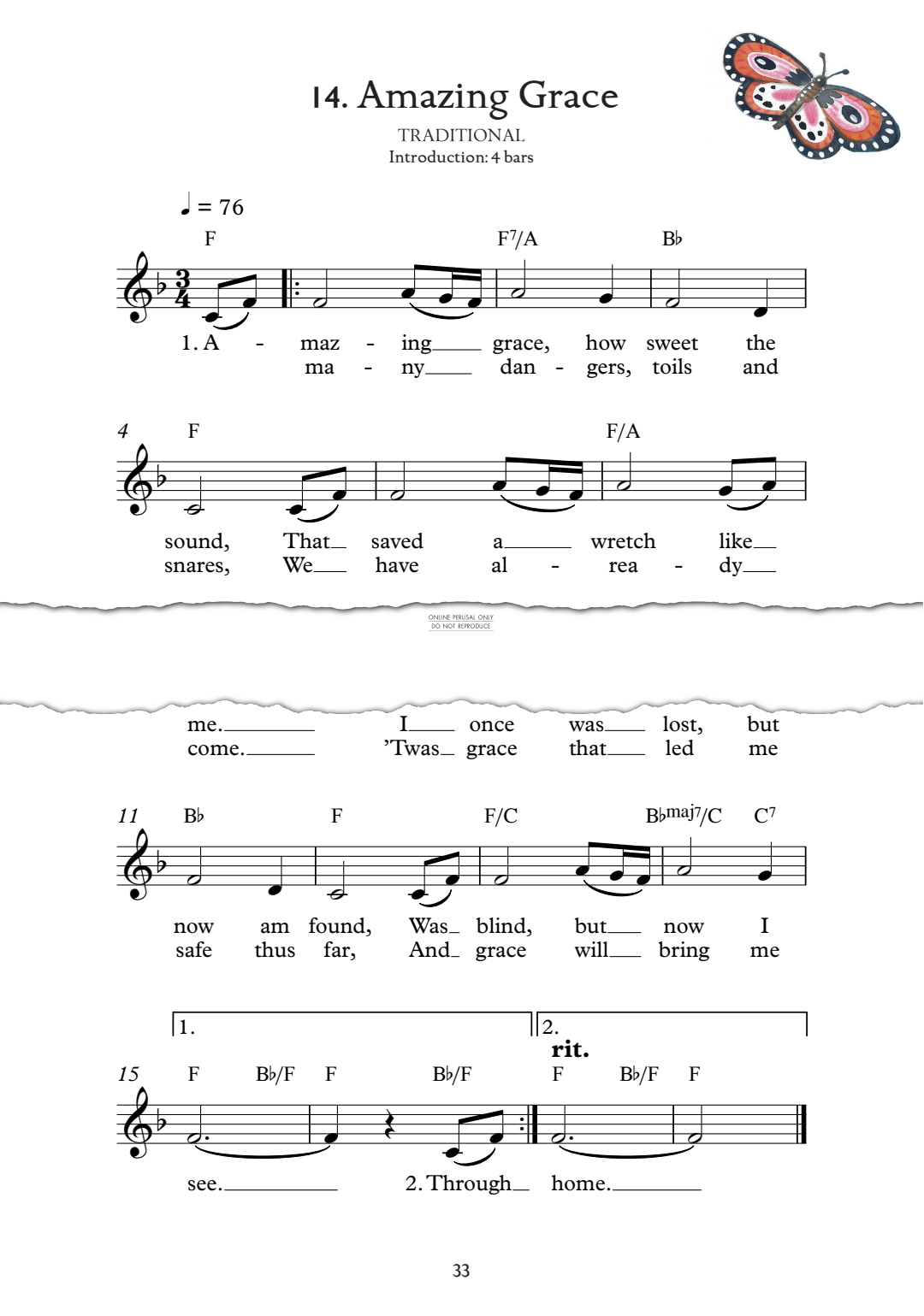 Amazing Grace Noten Von Fbd 46591 Notendownload