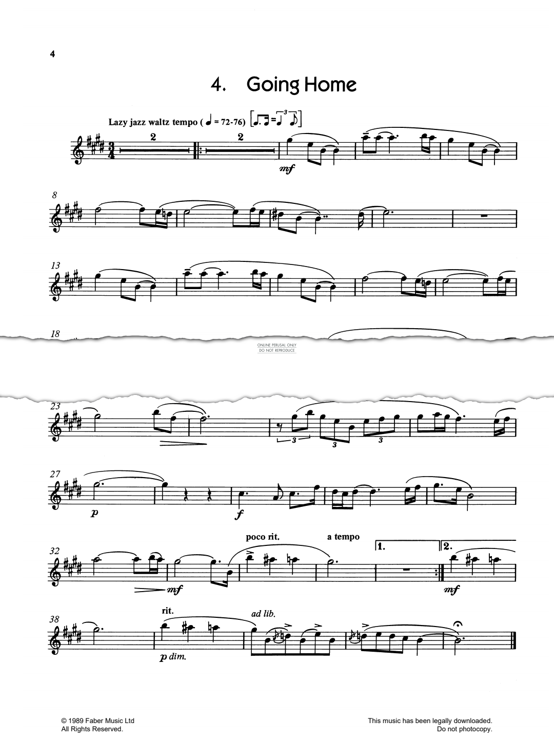 Going Home - sheet music by Pam Wedgwood - fbd-49907 | notendownload