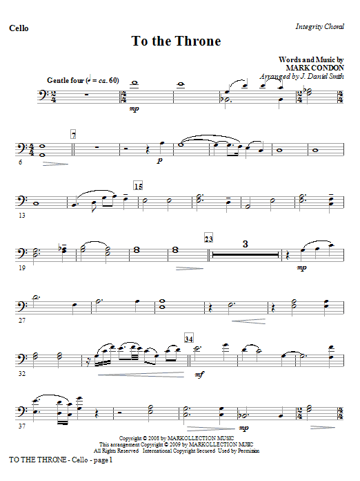 To The Throne - Double Bass - sheet music by - smd-283135 | notendownload