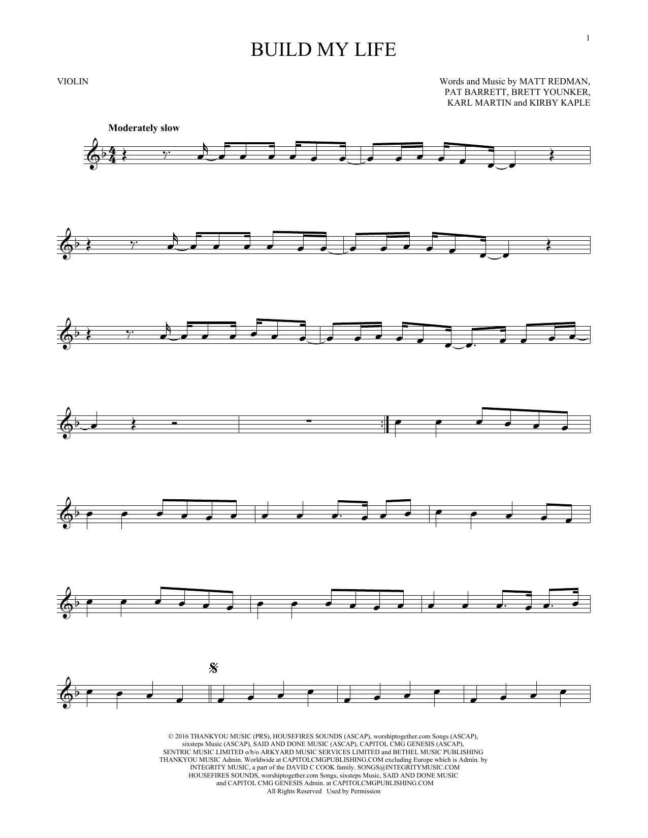 Build My Life - sheet music by Pat Barrett - smd-1463210 | notendownload