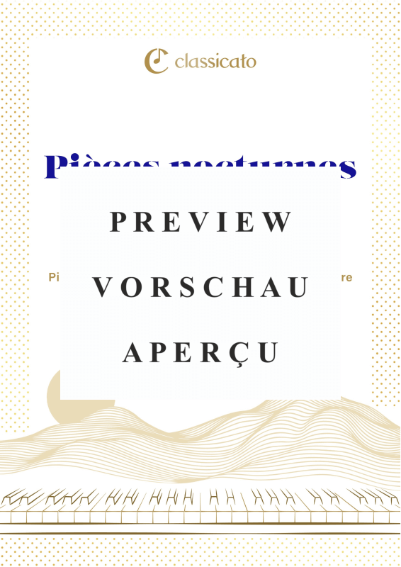 Pièces nocturnes rêveuses - Pièces pour piano simplifiées pour la paix ...