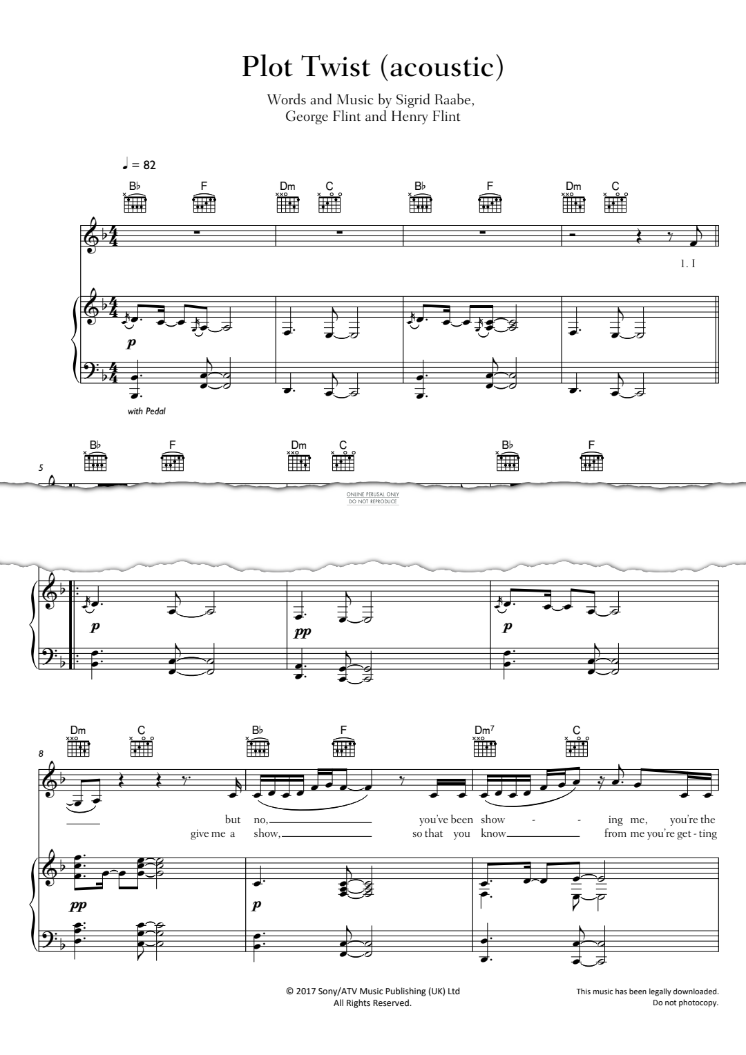 Plot Twist - Noten von Sigrid - fbd-32645 | notendownload